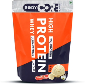 Body Core Science High Whey Protein Ultra Premium-1Kg (Vanilla) Whey ...