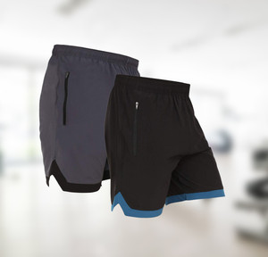 TRAIN HARD EVERYDAY Solid, Color Block Men Black, Dark Blue Sports ...