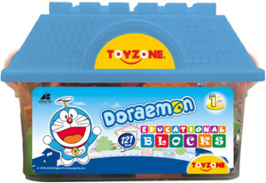 Toyzone Doraemon Educational Hut Blocks 121 Pcs.-81050A - Doraemon ...