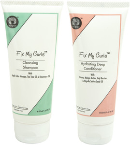 Fix My Curls Cleansing Shampoo with Hydrating Deep Conditioner for ...