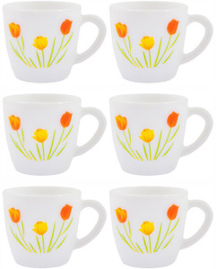 cello Pack of 6 Opalware Tea Cups / Coffee Mugs Price in India - Buy ...