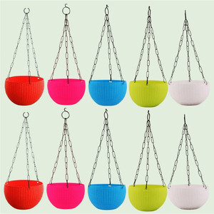 Naturals World Euro Basket Plastic Hanging Planter Pots for home garden ...