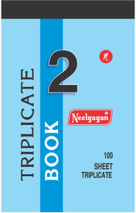 NEELGAGAN Triplicate No.2 with Carbon (200 Ruled + 100 Plain ) Suitable ...