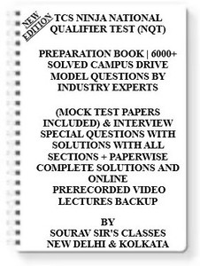 Tcs Ninja National Qualifier Test (Nqt) Preparation Book | 6000+ Solved ...