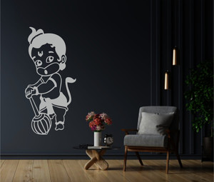 MINIDECOR 118 cm Cute Bal Hanuman Self Adhesive Sticker Price in India ...