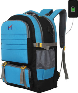 M Premium quality e USB port tracking bag 49 L Laptop Backpack BLACK ...