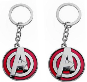 Blue Aura Combo of Avengers Logo Rotating Keychain Key Chain Price in ...