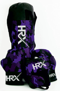 HRX Boxing Kit for Kids Camo Blue Hanging Bag - Buy HRX Boxing Kit for ...