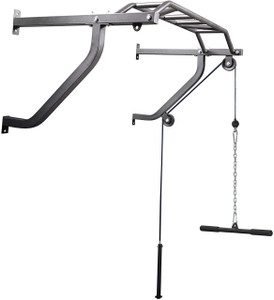 IBS Heavy Duty Horizontal Pull up bar Bars Multi Grip with Pulley combo ...