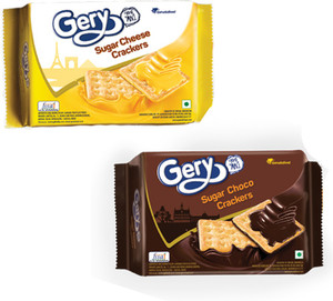 Gery Gone Mad Sugar Choco Crackers & Sugar Cheese Crackers - 12 pcs in ...