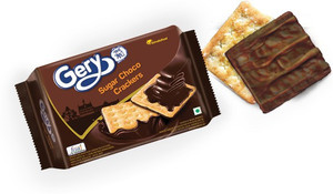 Gery Gone Mad Sugar Choco Crackers - Chocolate Coated Biscuits - 12 ...