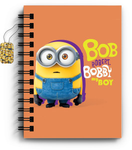 DI-KRAFT Minions Character Printed Diary/Notebook with Bookmark A5 ...