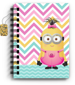 DI-KRAFT Minions Character Printed Diary/Notebook with Bookmark A5 ...