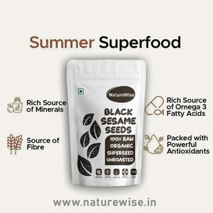 Naturewise Premium Quality Raw Kale Til (Black Sesame Seeds) 400-G ...