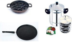 FUtensils Idli Maker 6 plate (24 Idlies), Non Stick Dosa Tawa And ...
