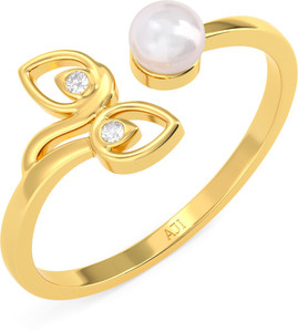 Joyalukkas Gold Ring 22kt Pearl Yellow Gold ring Price in India - Buy ...