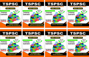 TSPSC (Telangana State PSC) Set Of 8 Books (Book Set I) Group I Posts ...