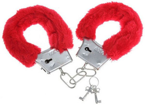 FUNCART Red Hand Cuffs for Kids/Police Officer Handcuff Toy - Red Hand ...