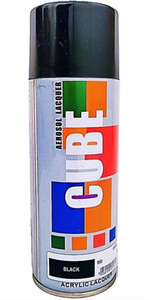 CUBE Black Spray Paint 450 ml Price in India - Buy CUBE Black Spray ...