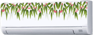 Decorative 89 cm Floral Leaf Air Conditioner Sticker Self Adhesive ...