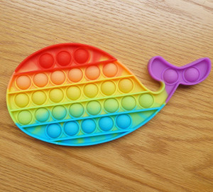 ELITEHOME Multicolor Fidget Puppet Toy, Soft Silicone Pop It, Stress ...