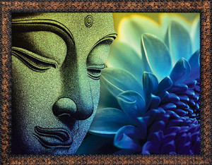 KUSH ART & CRAFT Lord Of Buddha Wall Paintings for living room bedroom ...