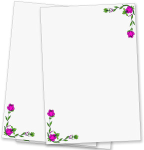 Flipkart.com | WAYTOBUY One Side Flower and Leaf Border Assignment or ...