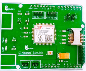 RAIVENS SIM800C Module Arduino GPS Shield with Antenna. Electronic ...