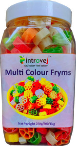 INTROVEJ Multi colour Wheel shape Fryms 500gm Fryums 500 g Price in ...