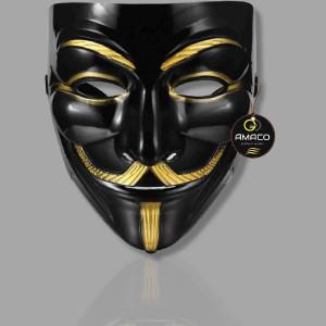 AMACO V for Vendetta plastic white face party mask & joker mask Party ...