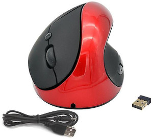microware Wireless ergonomic vertical mouse mice optical for pc laptop ...