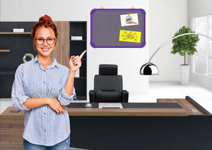 Sunway Display System Pin-up board 1.5*2 feet,VIOLETE ALLUMINIUM FRAME ...