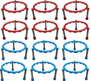 Cozfrin Stainless Steel Leg Pot Stand (Unbreakable) Plastic Plant Pot ...