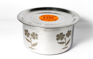 Super HK Stainless Steel Patila/Bhagona/Tapeli/Handi/Pot Flower Laser ...