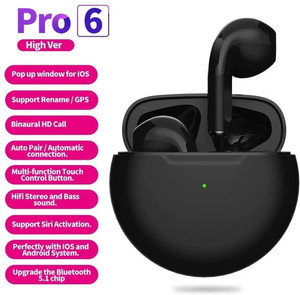 PRO 6 EARBUDS-BLACK Bluetooth Headset Price in India - Buy PRO 6 ...