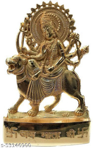 DARIDRA BHANJAN Shri Durga Idol/Shri Ambe Maa Brass Idol Shri Vaishno ...