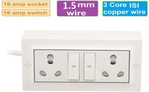 IndoBison 2 16 AMP Socket/switch extension Box 1.5mm wire 5m wire 2 ...
