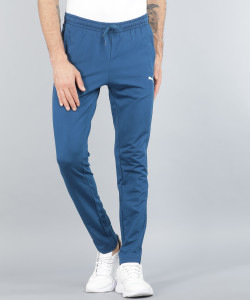 PUMA Zippered Sweatpants TR Solid Men Blue Track Pants - Buy PUMA ...