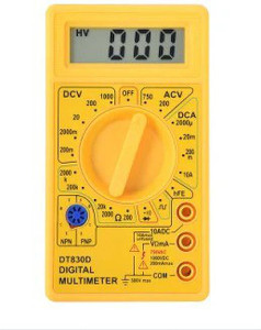 ISHA INTERNATIONAL Digital Multimeter Safety Voltage Ampere Ohm Meter ...