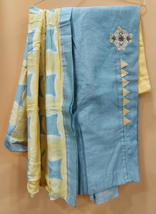 Anayesha Silk Blend Embroidered Salwar Suit Material Price in India ...