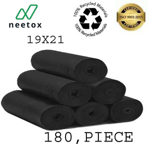 neetox GARBAGE BAG 19X21 PACK 6 (180 PIECE) Medium 1 L Garbage Bag Pack ...