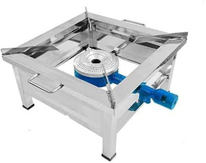 SORTED 10 X10inch SS Commercial Gas Chula/Bhatti with Brass Operating ...