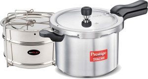 Prestige Svachh 5 L Cooker with Suitable KenBerry SS Cooker Separator 5 ...