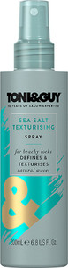 TONI&GUY Sea Salt Hair Texturising Spray for Beach Locks & Natural ...