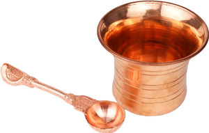 Rudra Centre Panchpatra with Achamani Spoon in Copper Price in India ...