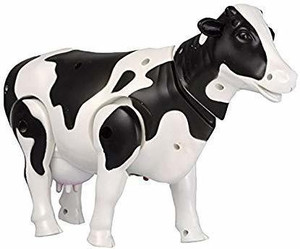 Patly Walking Cow Battery Operated Toy (White) - 35 cm - Walking Cow ...
