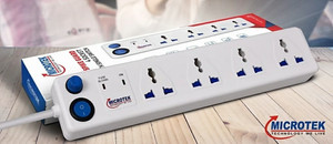 Microtek 4 Socket with 1Switch 6A 4 Socket Extension Boards Price in ...