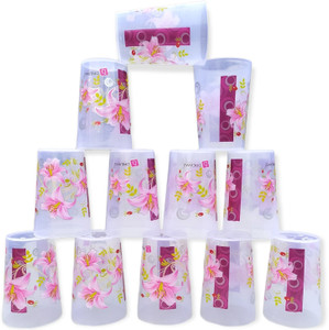 Brantiq (Pack of 12) (Pack of 12) Round Shape Plastic Water Glasses ...