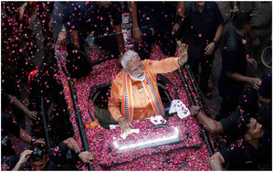 Narendra Modi Flex Poster For Room Mo-2023 Photographic Paper ...