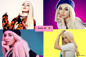 YAA - Ava Max Collage Poster (18inchx12inch) Photographic Paper - Music ...